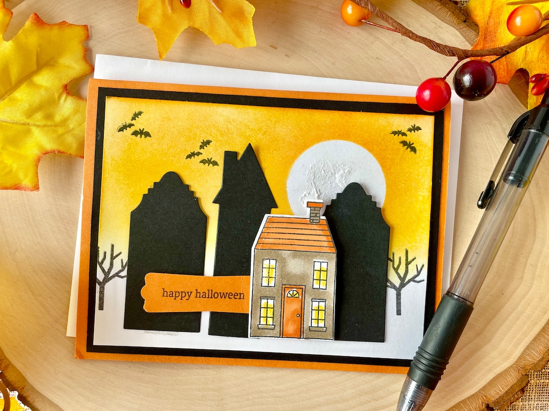 Haunted House Halloween Card, Halloween Card From Parents, Spooky ...
