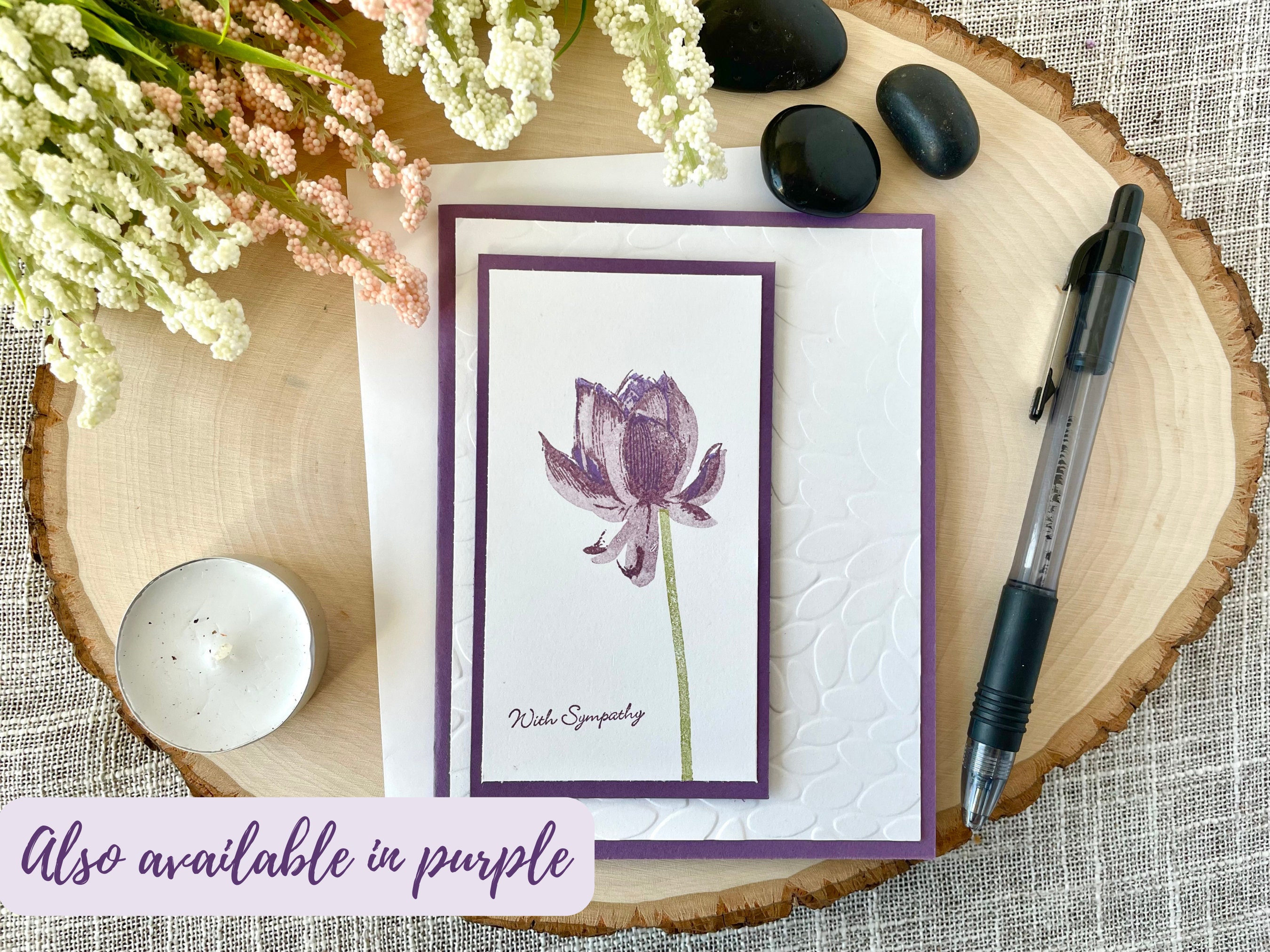 Handmade Sympathy Card, Floral Get Well Card - Etsy