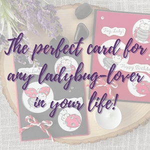 Ladybug Birthday Card, Birthday Cards for Kids, Ladybug Gifts, Handmade ...