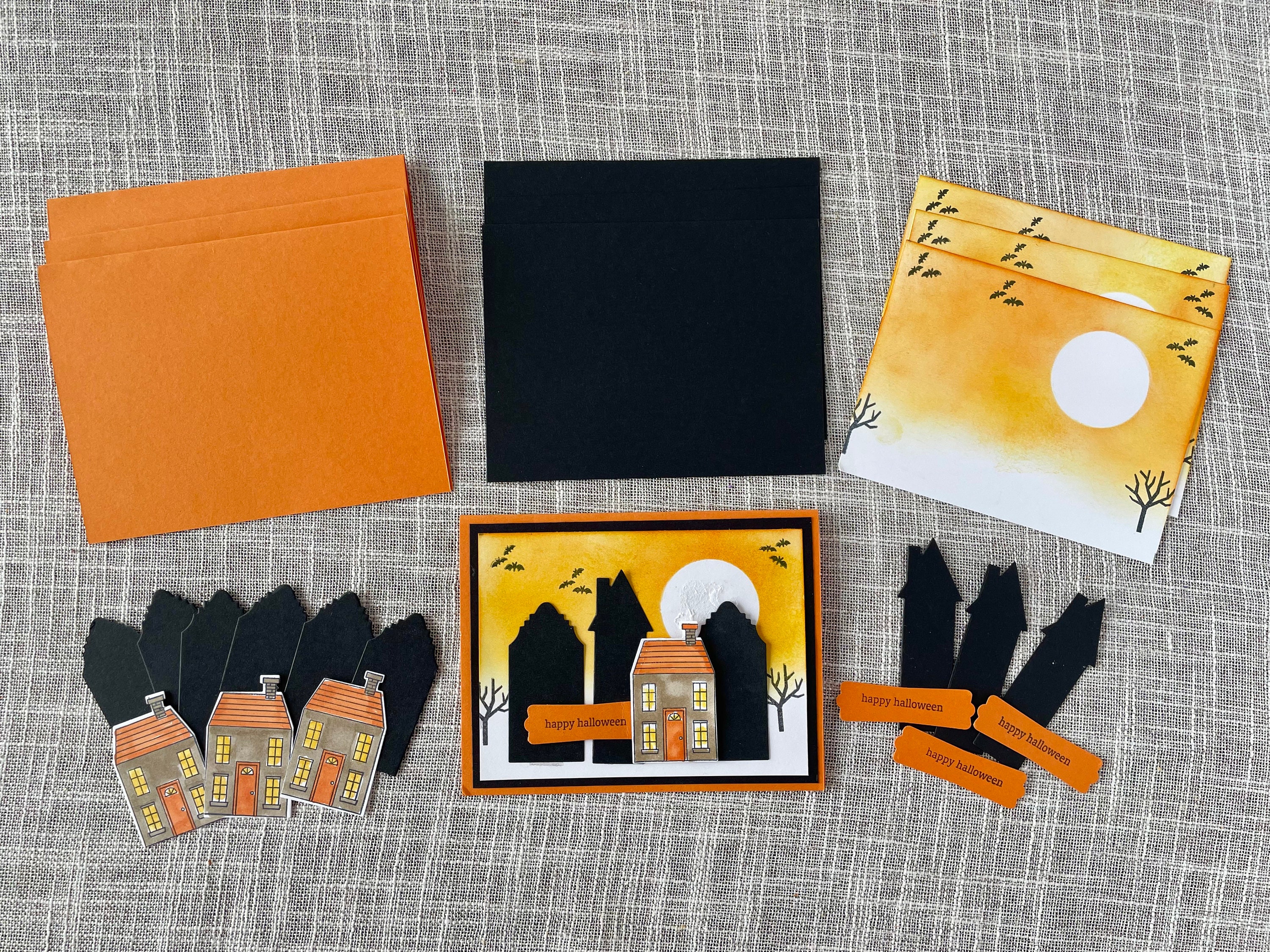 DIY Haunted House Halloween Card Kit - Etsy