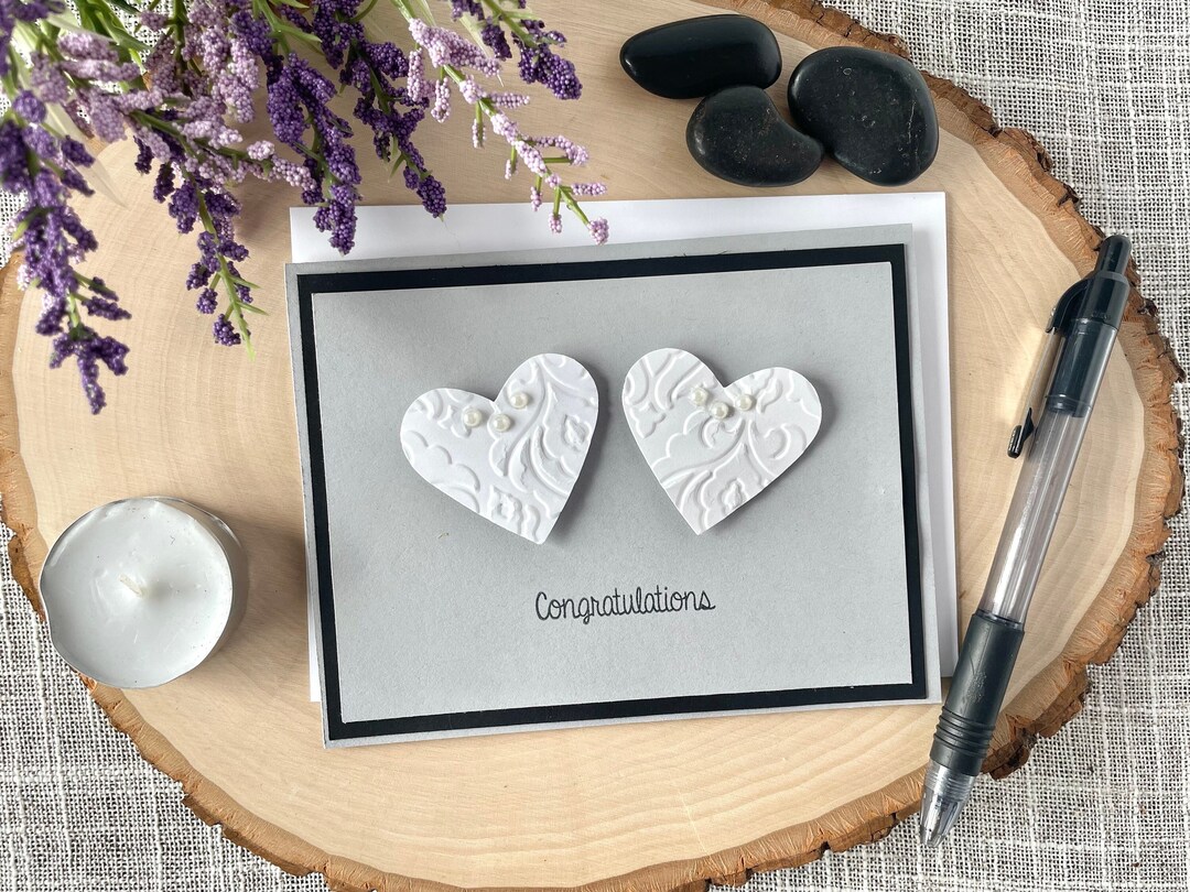 LGBTQ Wedding Card: Two Brides Heart Congratulations Card - Etsy