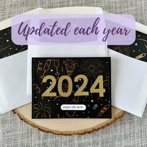 New Years Card Kit, DIY New Years Cards, 2025 Card Making Kit, 2025 ...