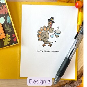 DIY Thanksgiving Card Kit: Turkey Greeting Cards to Make - Etsy