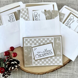 Rustic Christmas Card Kit, DIY Christmas Cards, Masculine Christmas ...