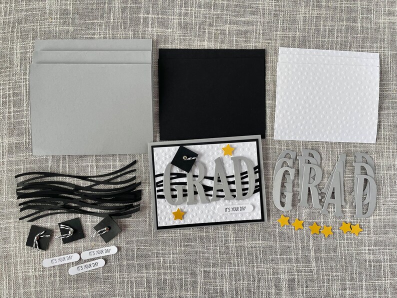 Graduation Card Kit DIY Graduation Cards Card Crafting Kit - Etsy