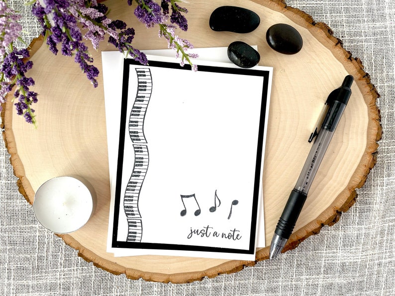 Handmade Music Thank You Card Set, Music Teacher Gift - Etsy