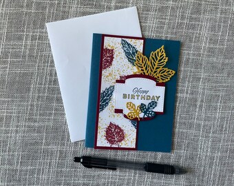 Fall Themed Birthday Card - Etsy