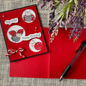 Ladybug Birthday Card, Birthday Cards for Kids, Ladybug Gifts, Handmade ...