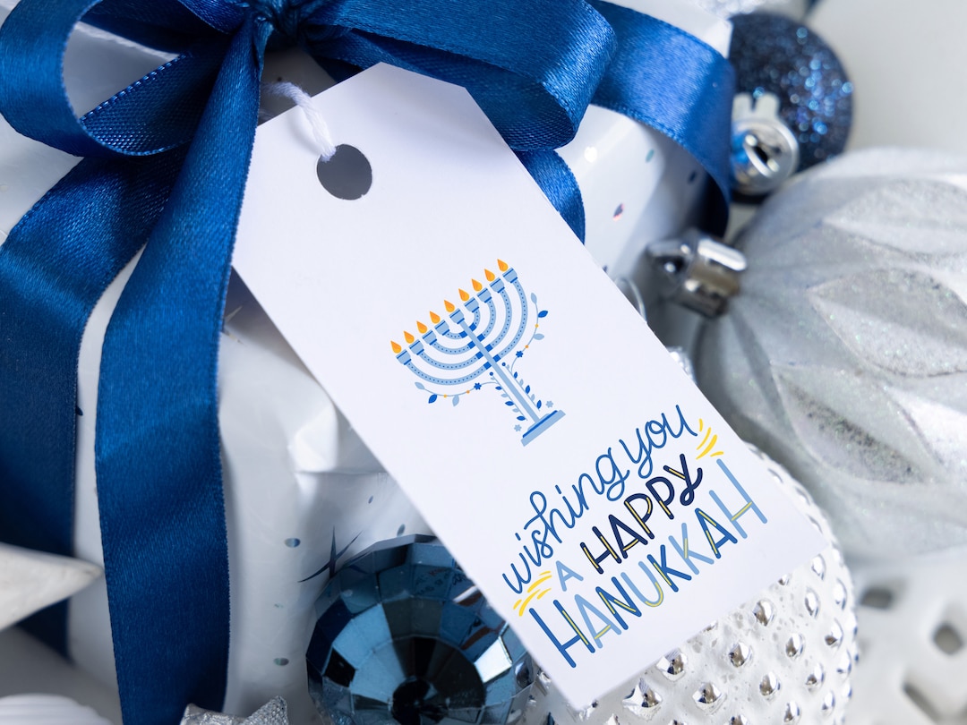 Hanukkah Gift Tags, Hanukkah Sameach Tags, Hanukkah Party Favors ...