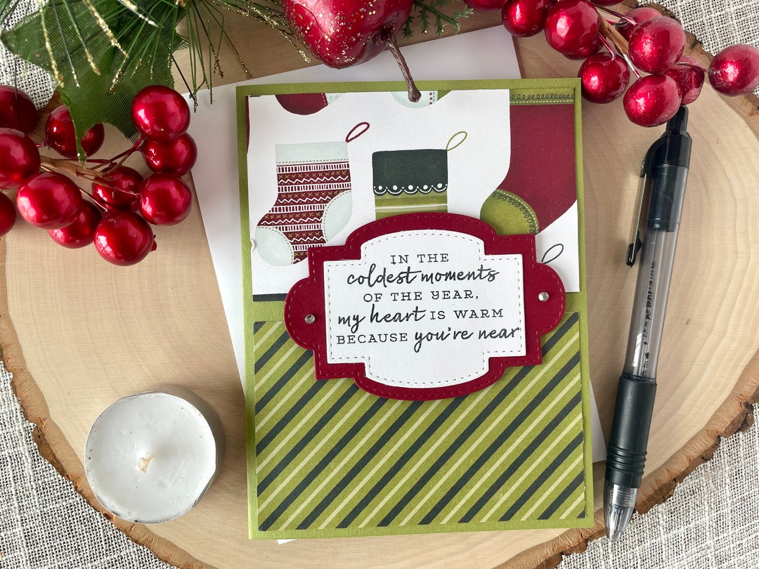 Christmas Stocking DIY Card Kit, Christmas Card Kit, DIY Holiday Cards ...