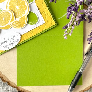 Summer Card Making, Lemon Lime Card Kit, DIY Citrus Cards, - Etsy