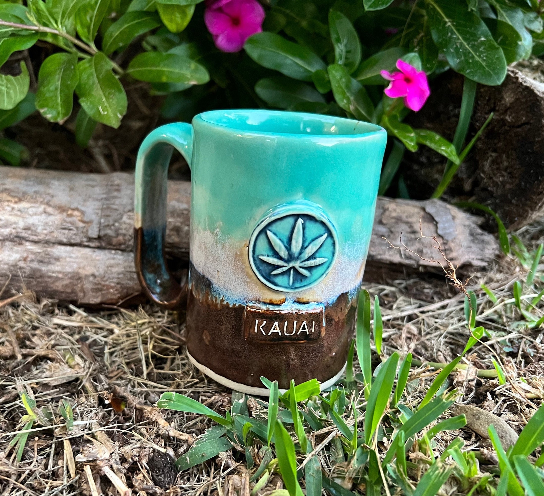 Hemp Leaf Theme , Ceramic Mug Dishwasher and Microwave Safe - Etsy