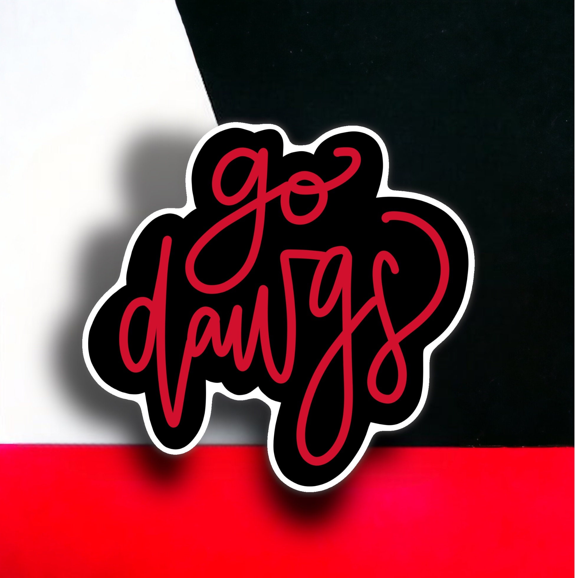 Go Dawgs Sticker Georgia Bulldogs National Champs MacBook Keyboard ...