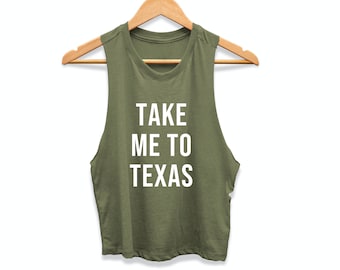 Texas Crop Top - Etsy