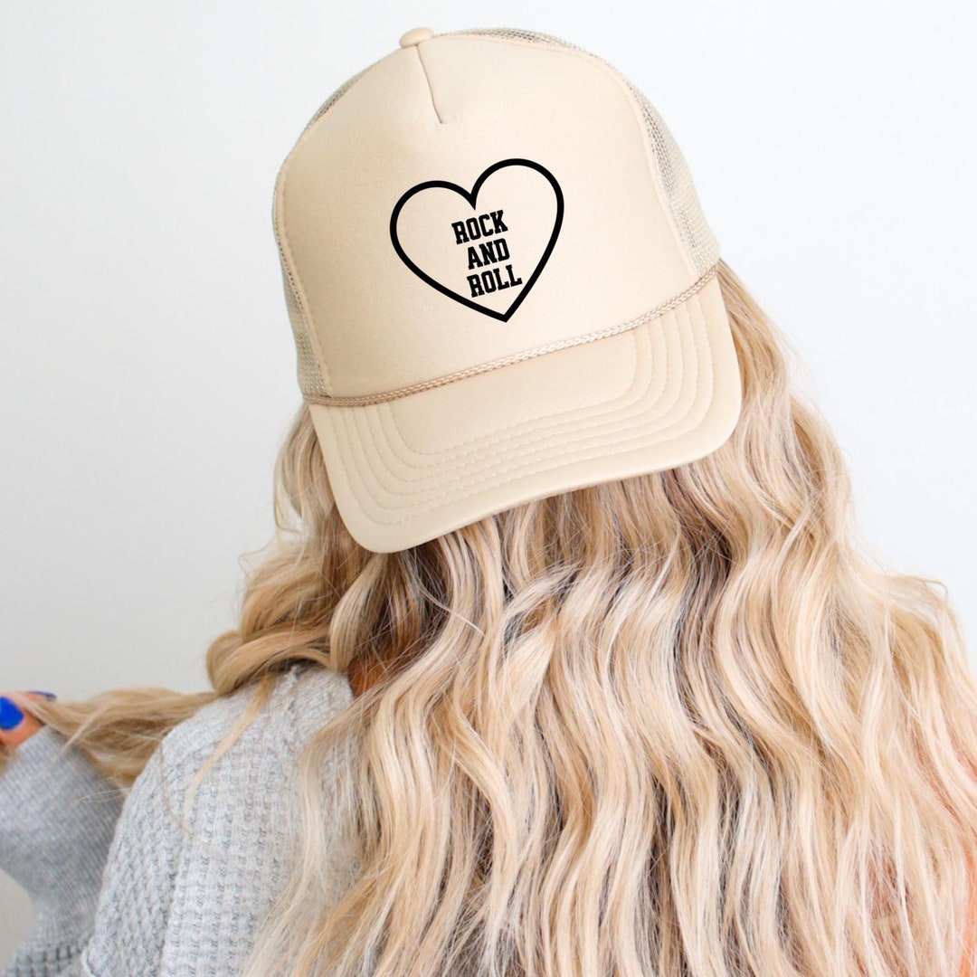 Rock and Roll Heart Hat | Rock N Roll Hat | 90's Aesthetic | Grunge ...