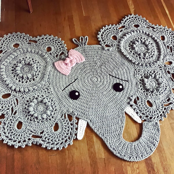 Elephant Rug - Etsy