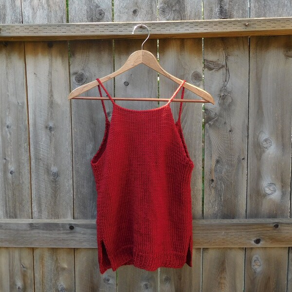 Hand Knit Tank Top - Etsy