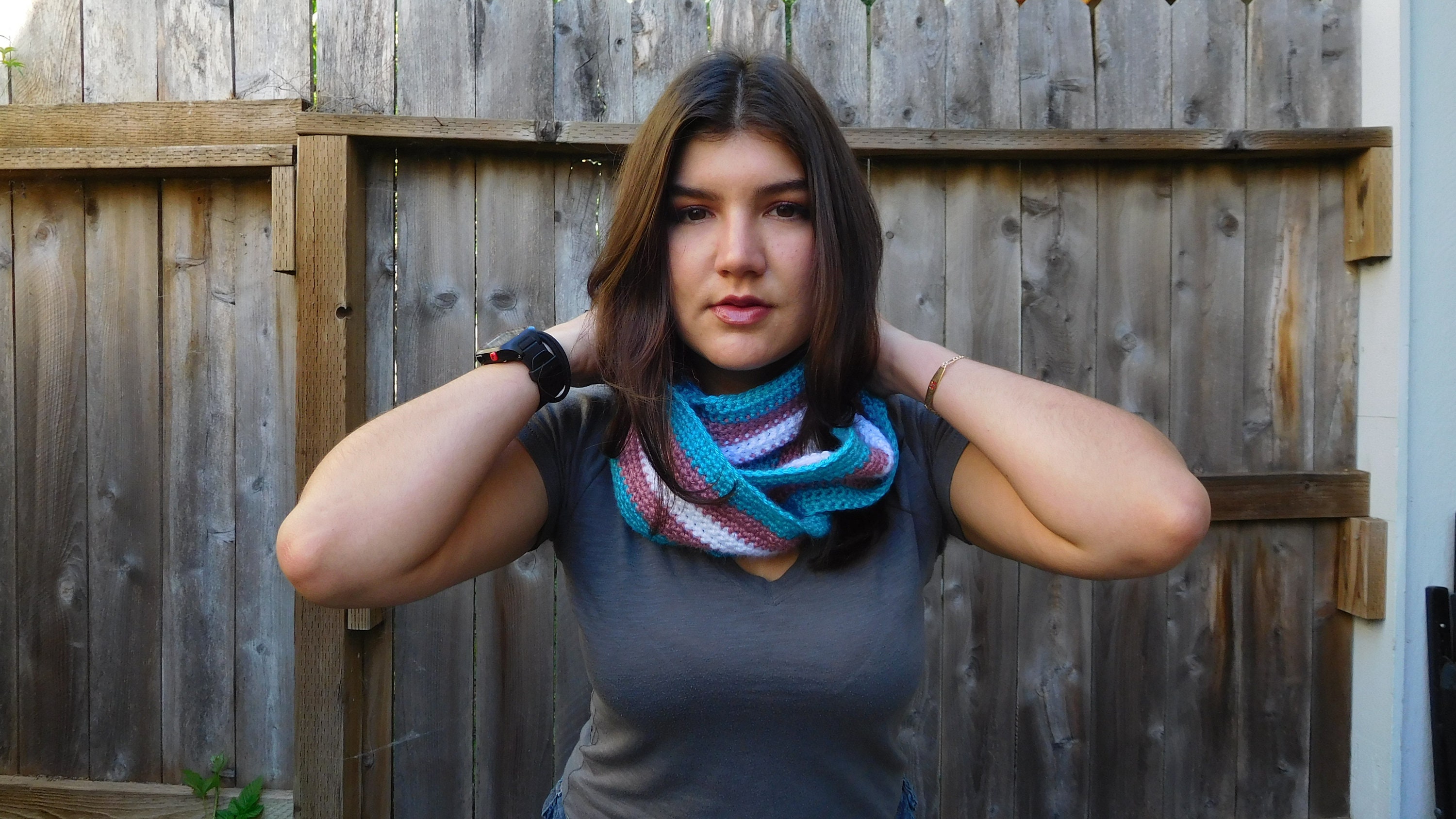 Trans Flag Scarf // Trans Flag // Transgender Flag Scarf // Striped ...