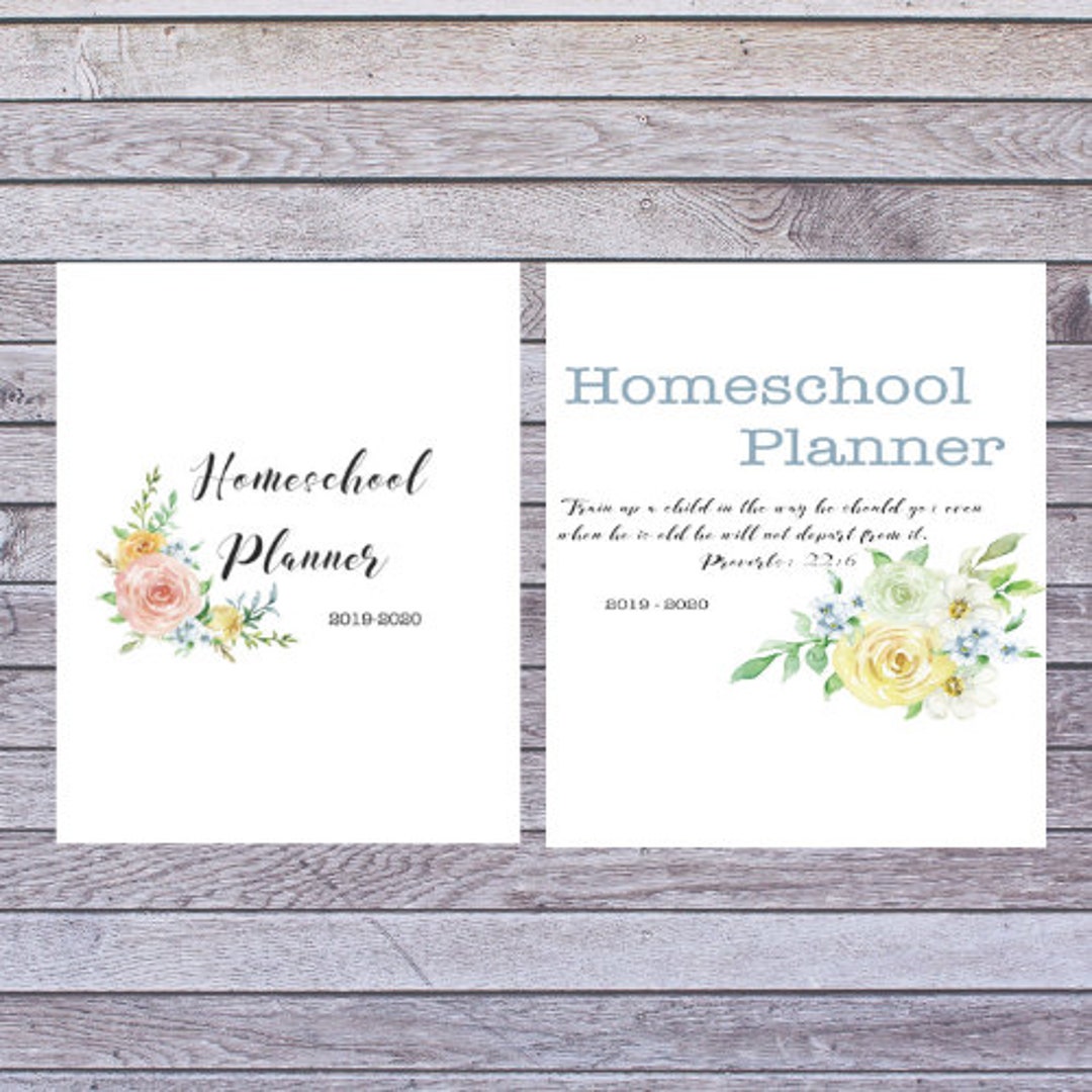 Homeschool Planner, Printable, Custom, Christian, Large Family, Planner ...