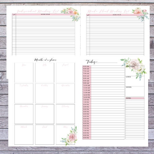 Homeschool Planner, Printable, Custom, Christian, Large Family, Planner ...