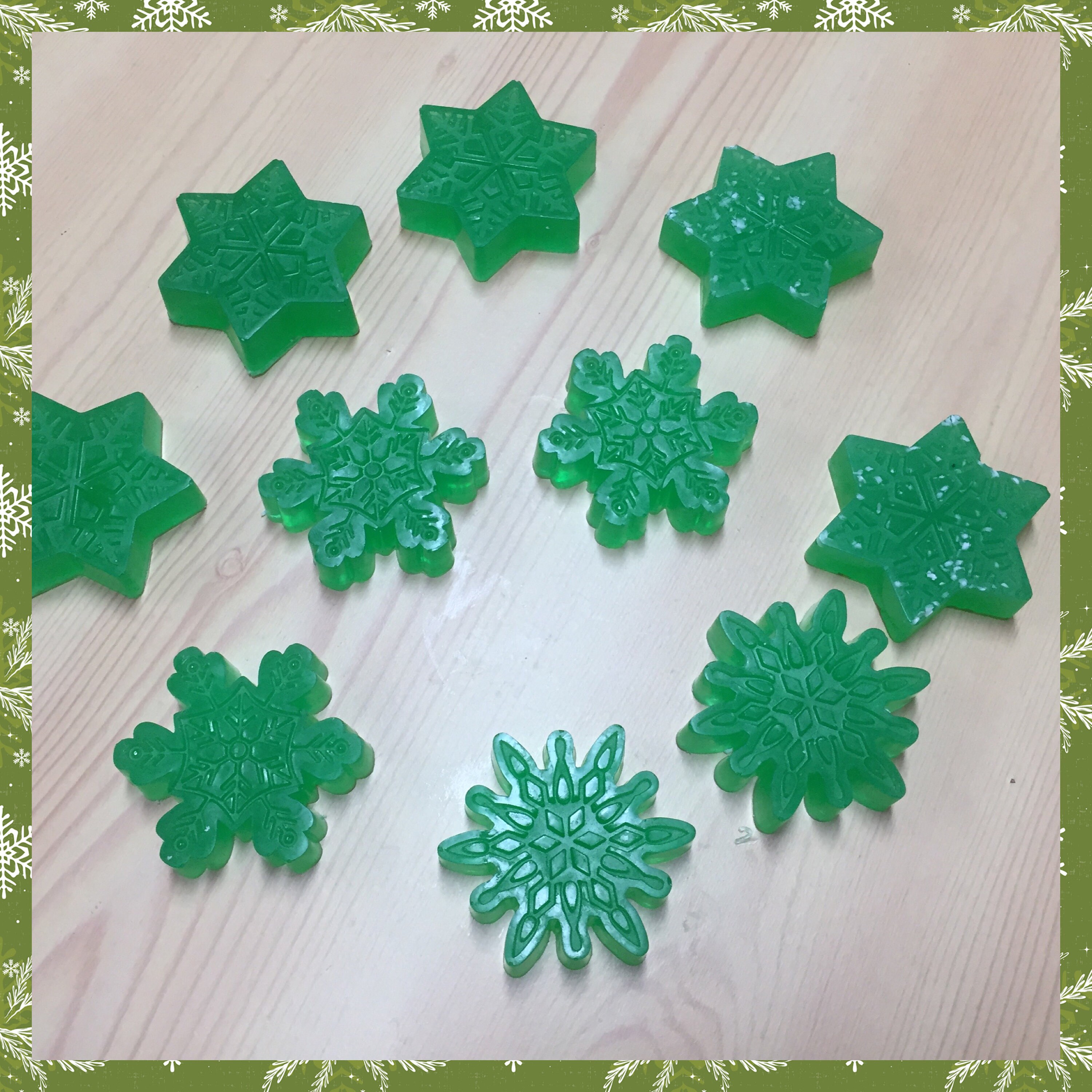 Snowflakes Soaps, Small Size. Christmas Soap. Snowflake Soap. Small ...