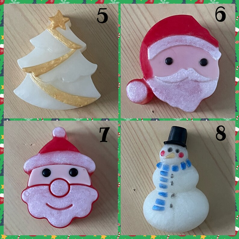 Christmas Soaps of Your Choice That Glow in the Dark. Small-sized Soaps ...