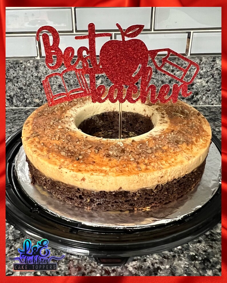 Teacher Cake Topper. School Cake Topper 3 Different Styles best Teacher ...