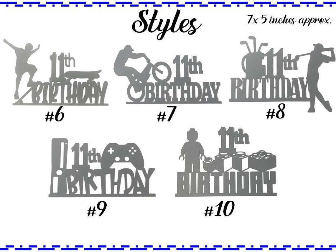 Birthday Cake Toppers for Boys Teens and Men. Sports Cake - Etsy