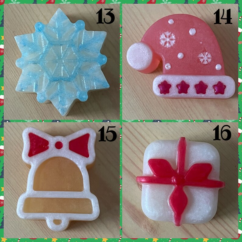 Christmas Soaps of Your Choice That Glow in the Dark. Small-sized Soaps ...