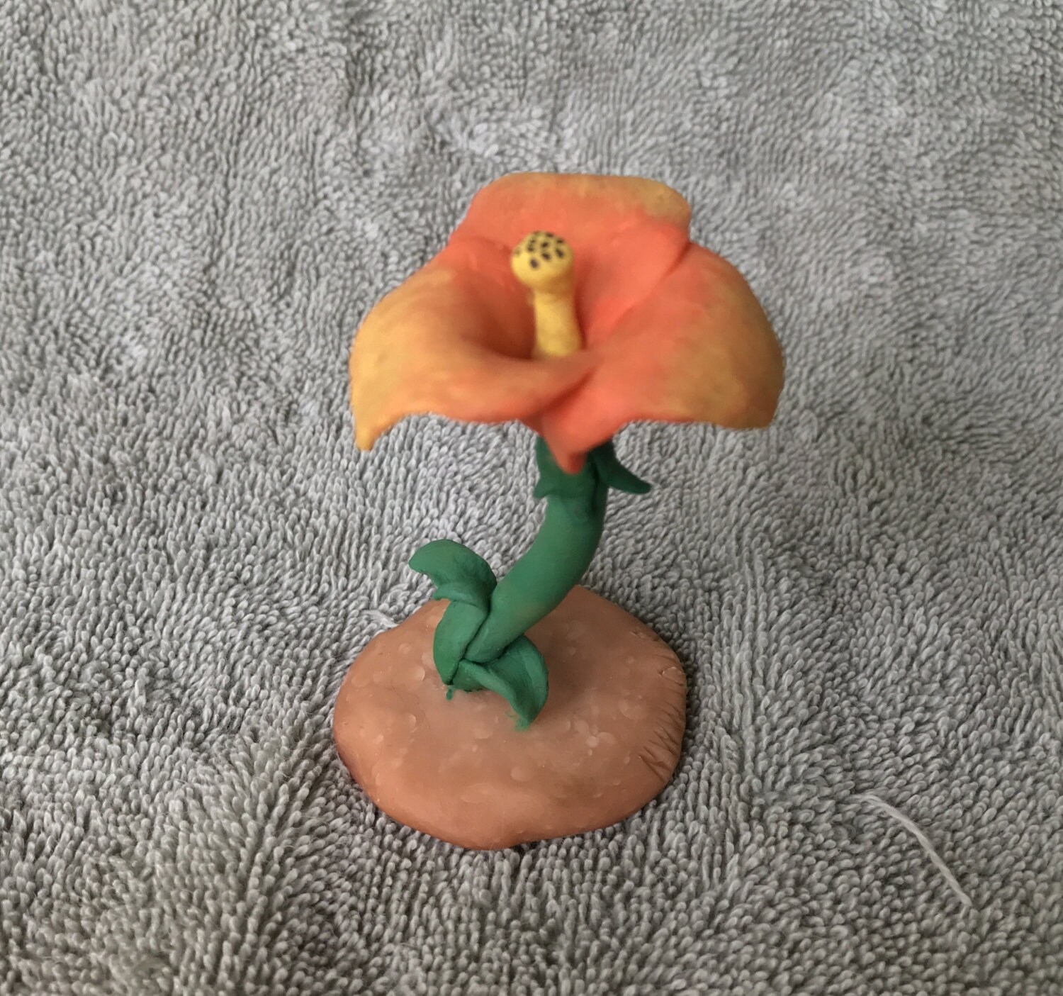 Escultura de flores de arcilla | Etsy