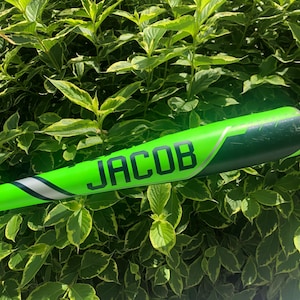 Custom Baseball Bat Decal, Name Decal, Baseball Decal, Baseball Bat ...