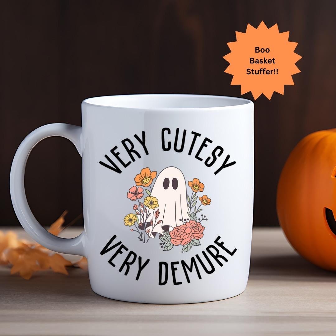 Very Cutesy Very Demure Ghost Mug / Cute Halloween Gifts / Personalized ...