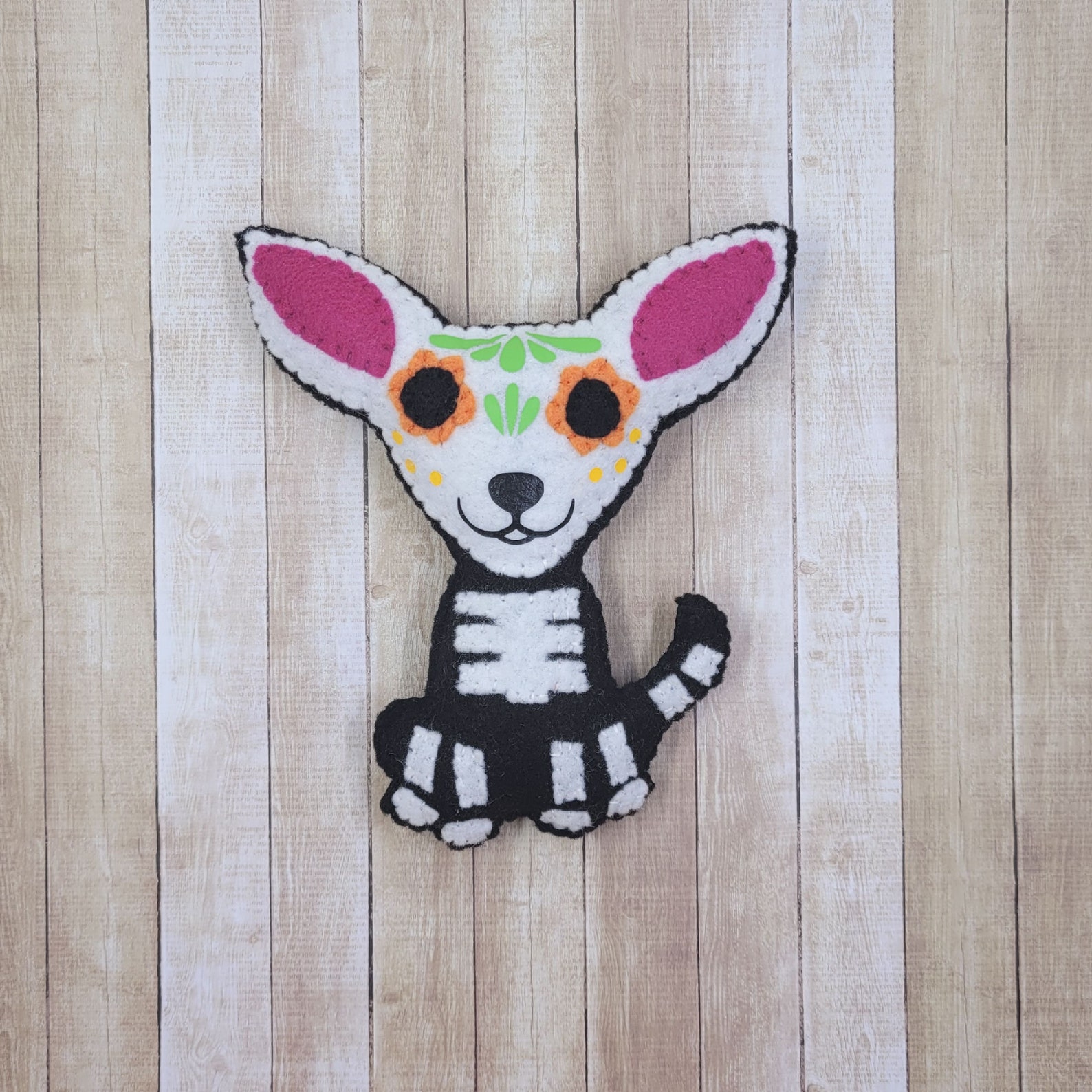 Sugar Skull Felt Dia De Los Muertos Sugar Skull Plush - Etsy