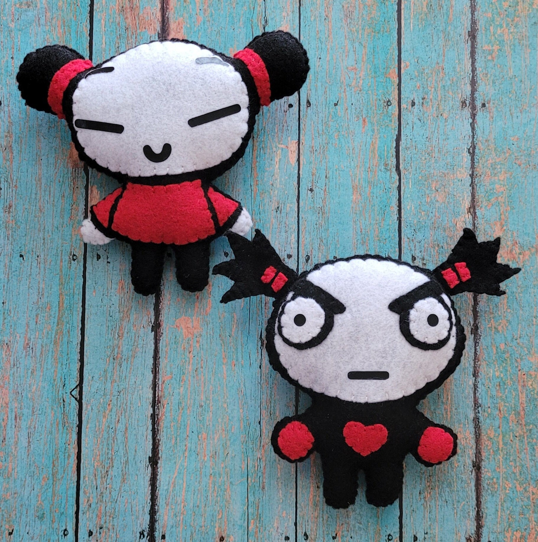Pucca and Garu Felt Toy - Etsy UK