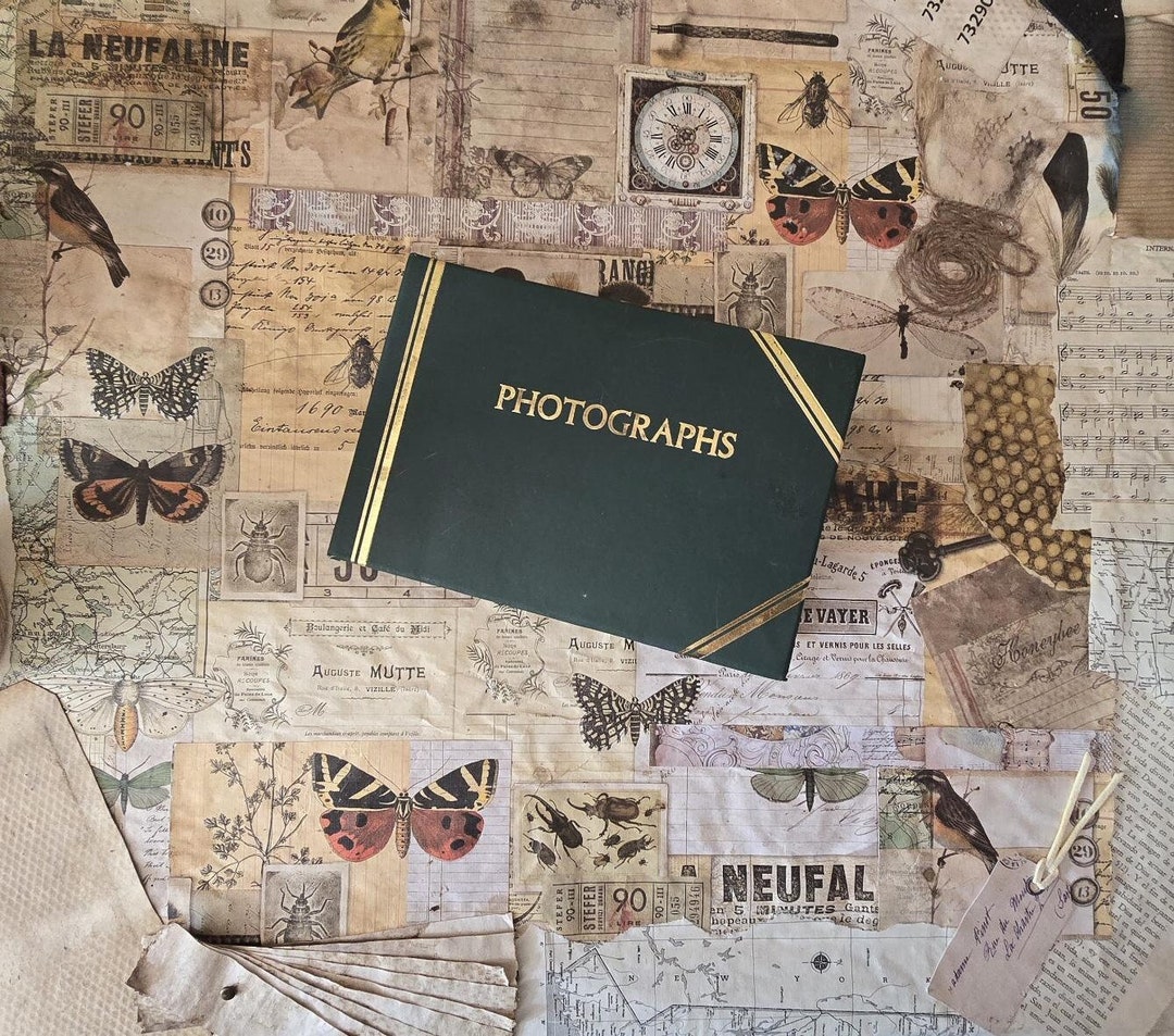 HANDMADE Old Book PHOTOGRAPHY Art Junk Journal Grimoire Tome Cosplay ...
