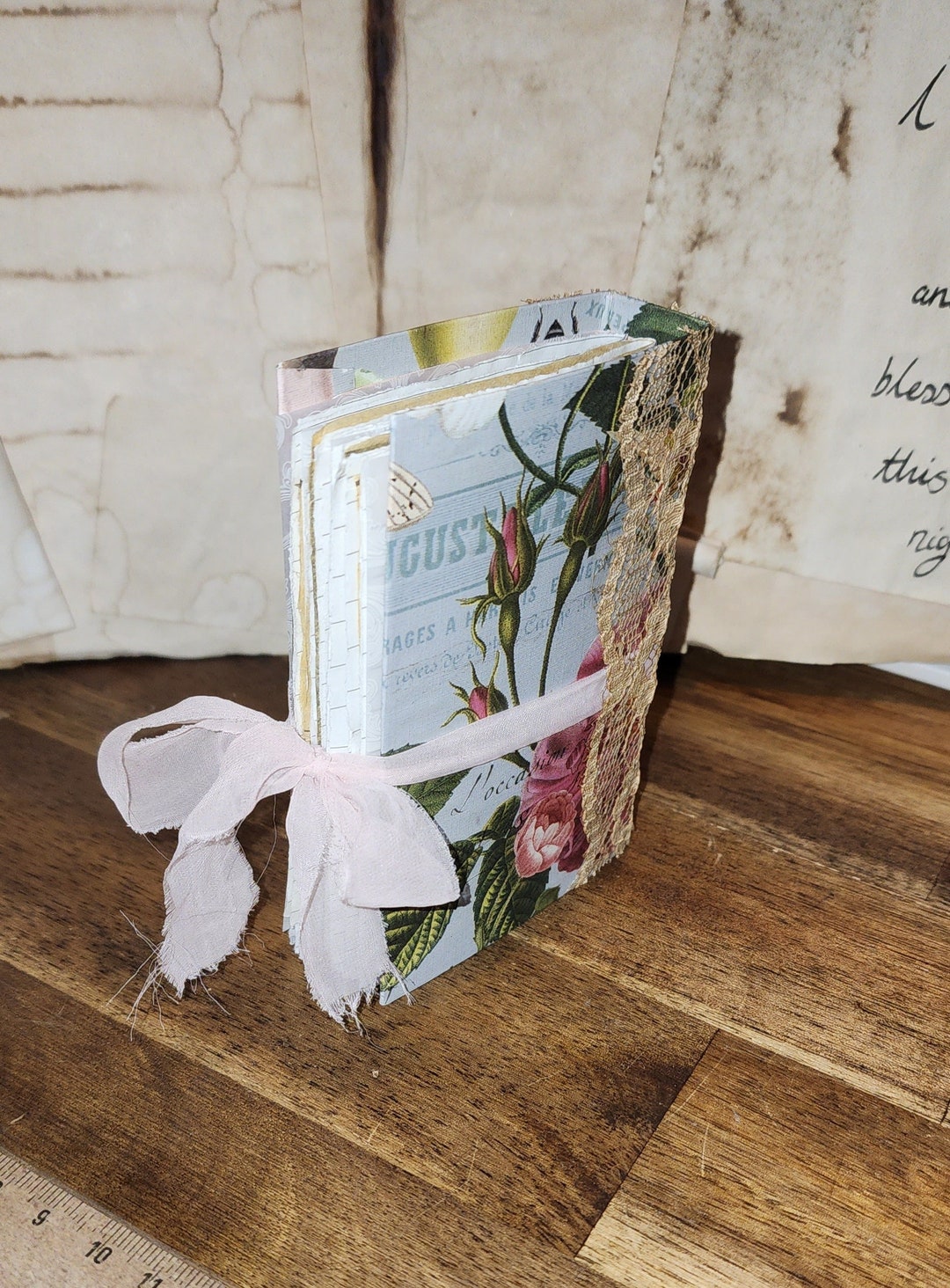 HANDMADE Vintage Romantic Grunge Junk Journal Grimoire Cosplay LARP ...