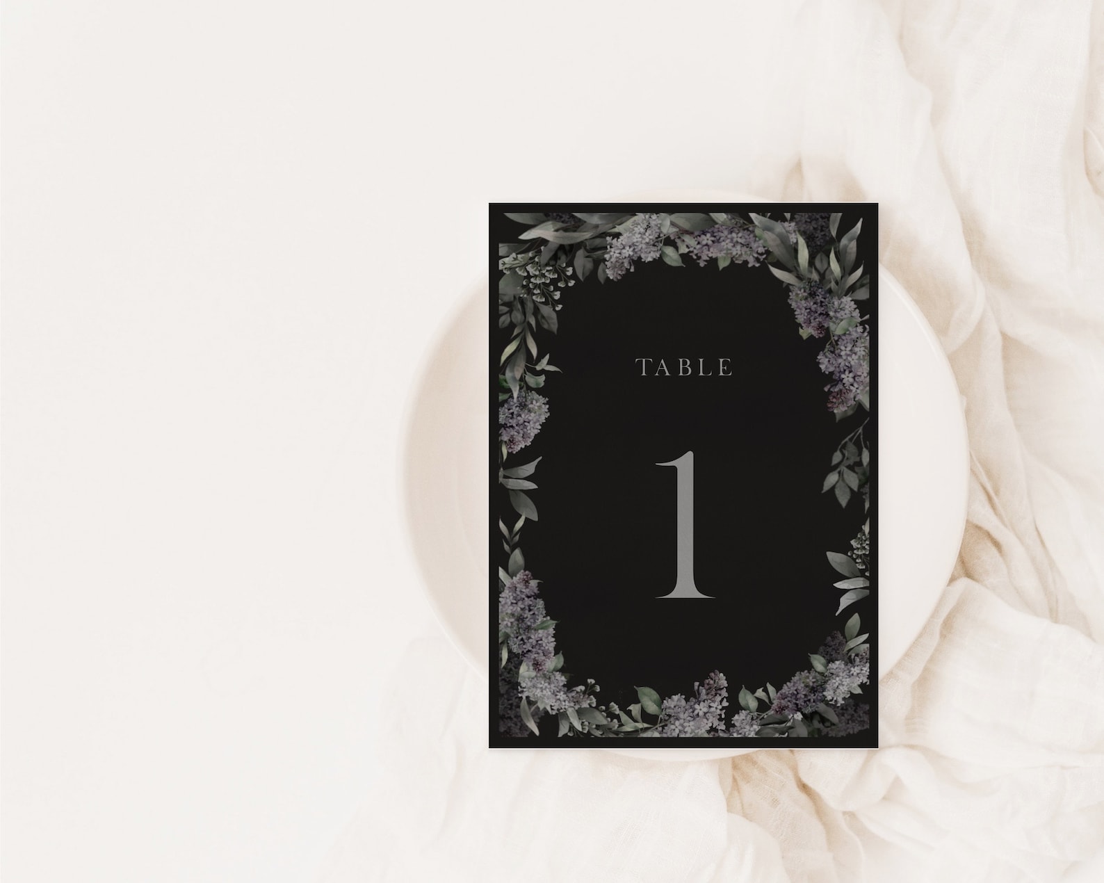 Lila | Lilac Floral Wedding Table Numbers, Purple Lilac Wedding ...