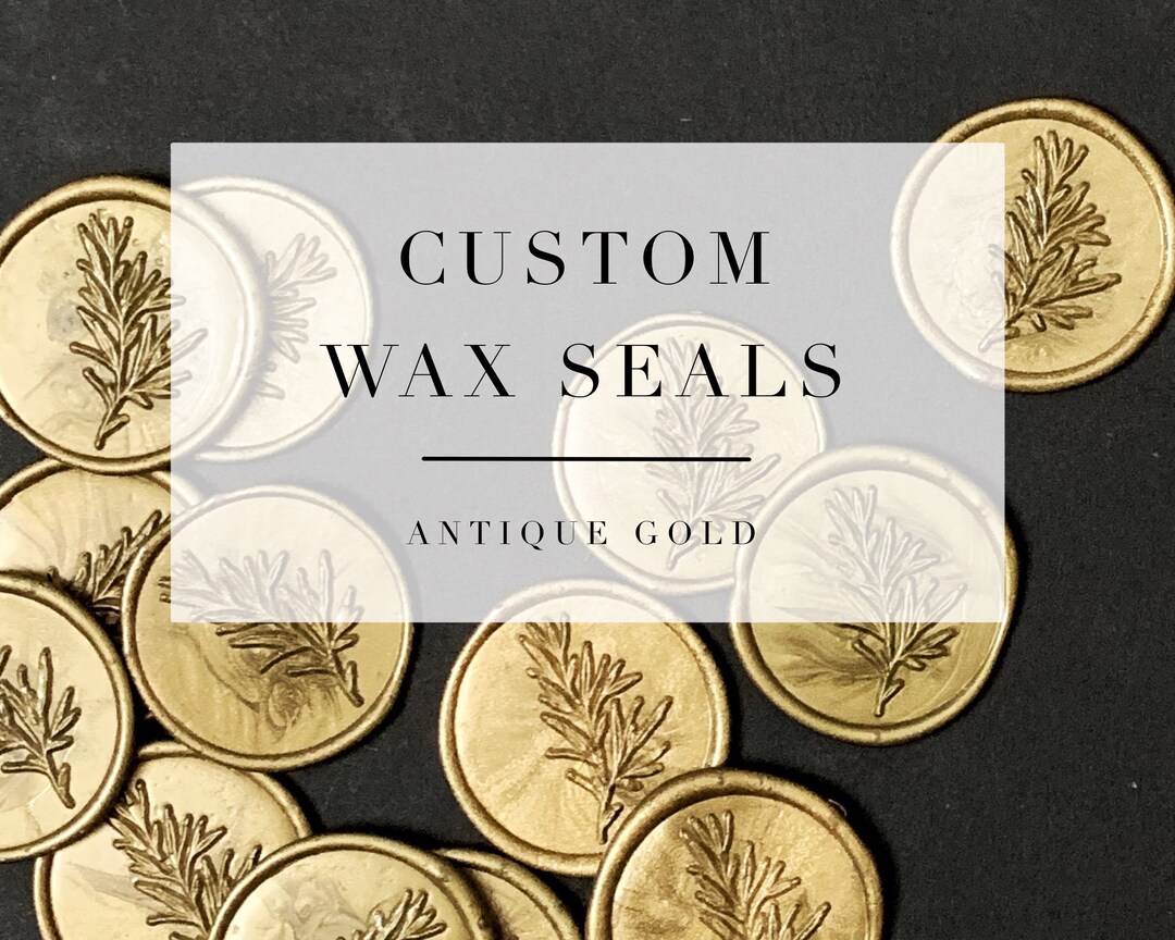 Custom Pre Made Self Adhesive Wax Seals Wax Seal Stickers Weddings ...