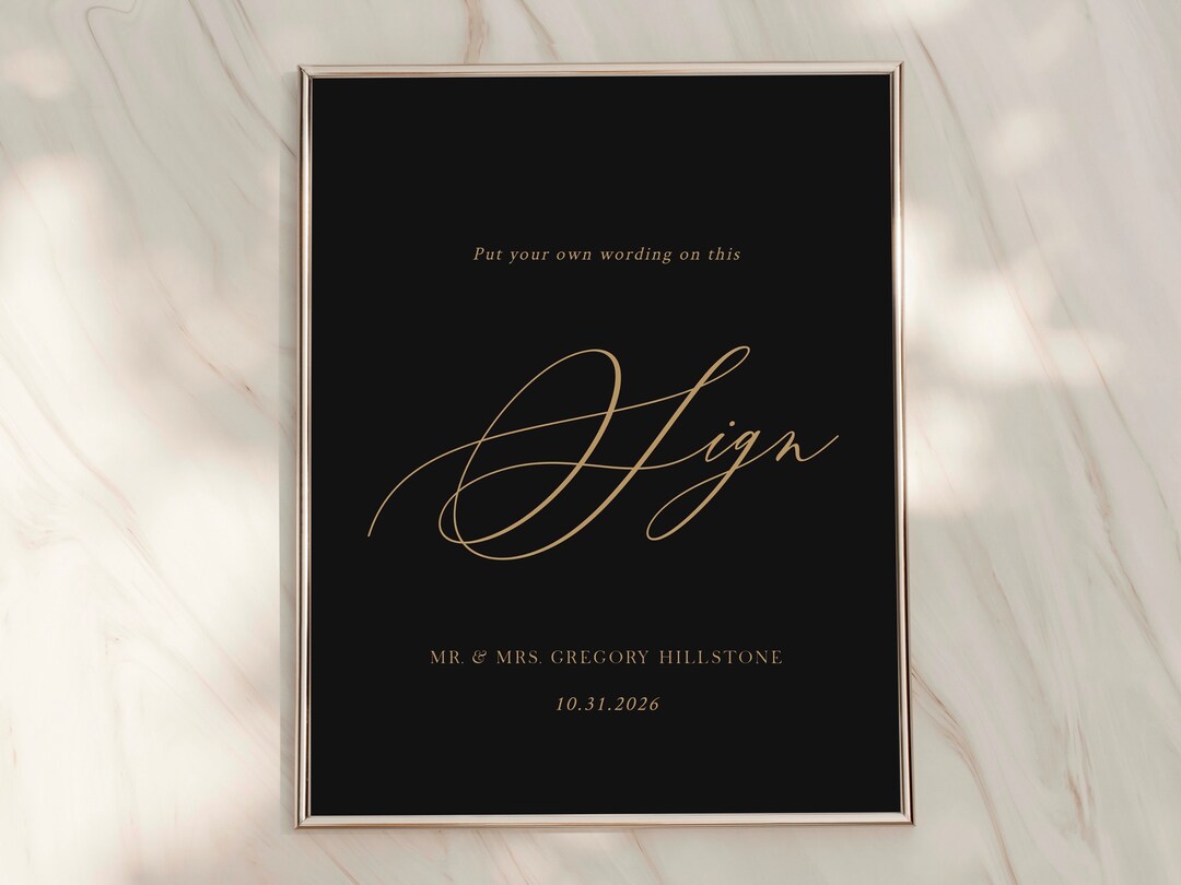 Eliza: Custom Sign Template, Create Your Own Sign, 8x10 Inches, Edit ...
