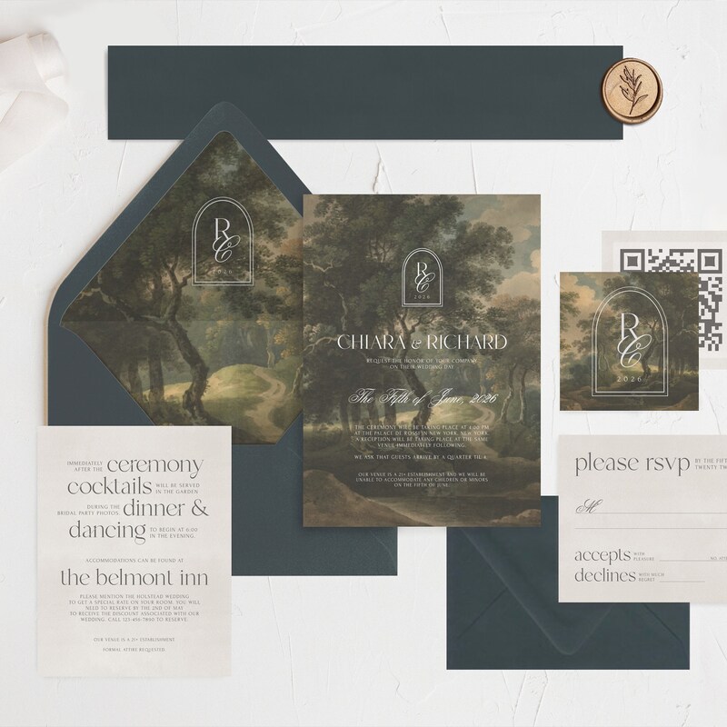 Landscape Invitation - Etsy