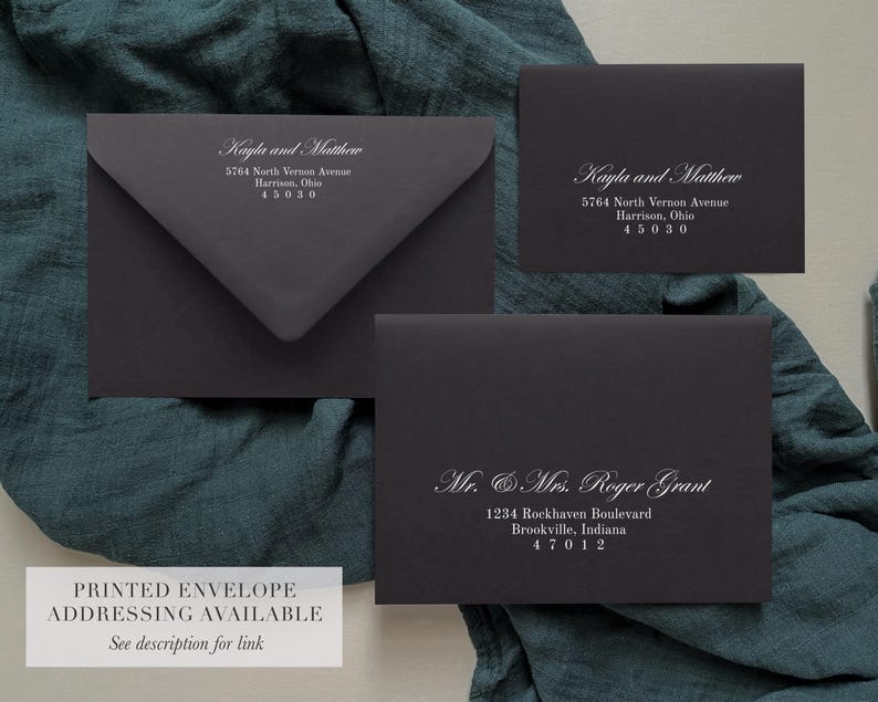 Lucia | Printed Moody Floral Save the Dates, Wedding Save the Date ...