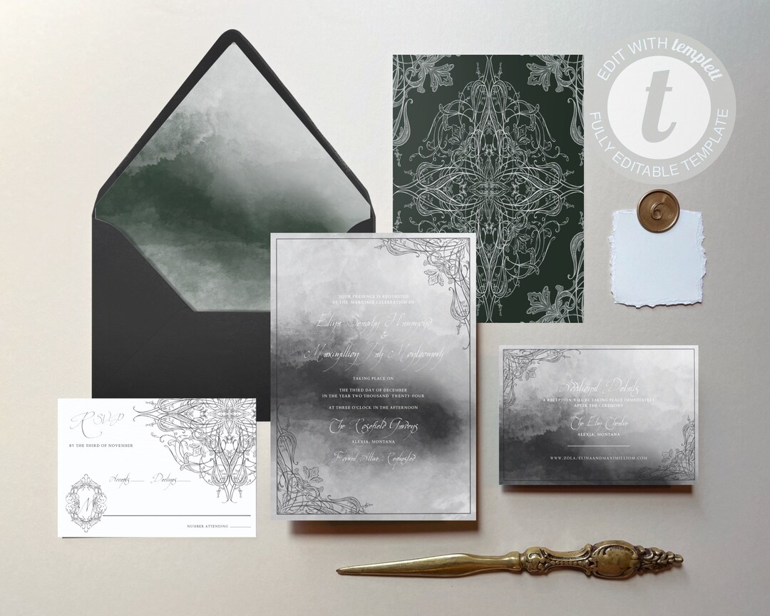 Evenstar: Lord of the Rings Wedding Invitations, Elvish Wedding ...