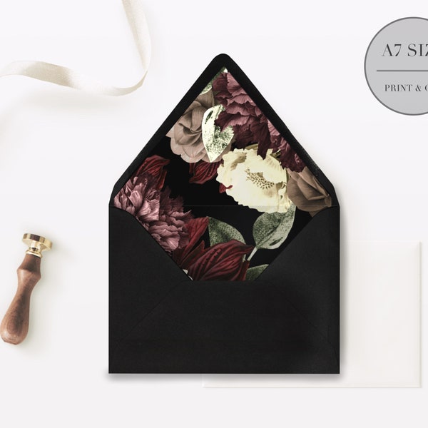 Wedding Invitation Envelope Liner Template - Etsy