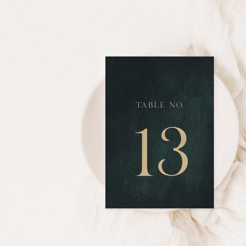 Green Table Number - Etsy