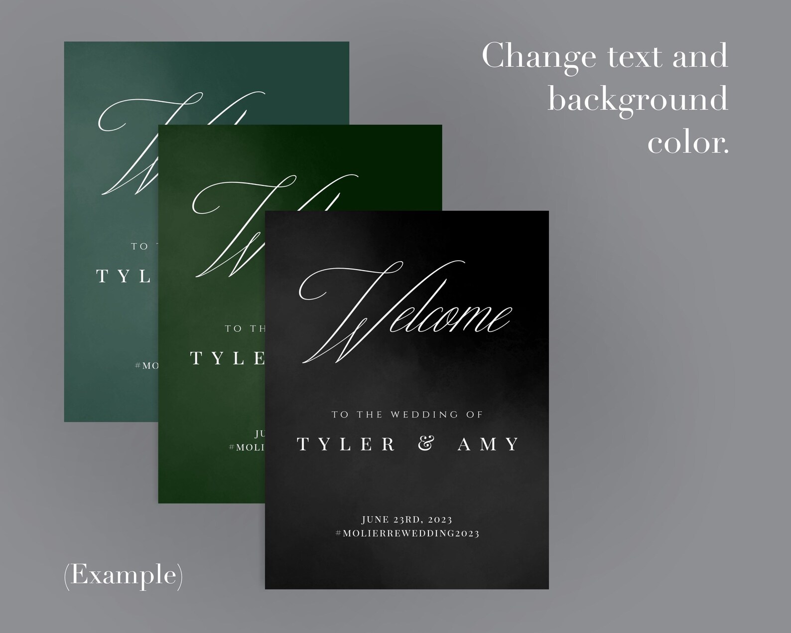 Maria: Welcome Sign Template Moody Floral Welcome Sign | Etsy