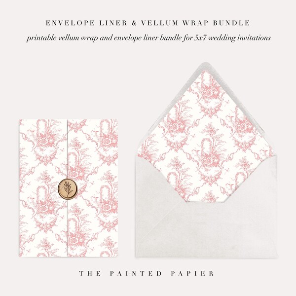 Red Toile Paper - Etsy