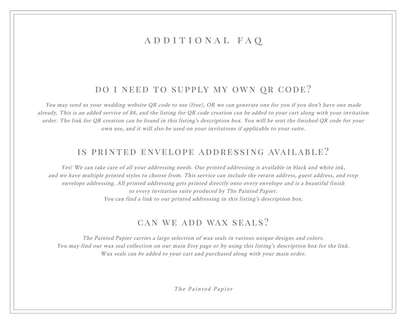 Farah | Dark Floral Wedding Invitation Set, Moody Floral Wedding ...