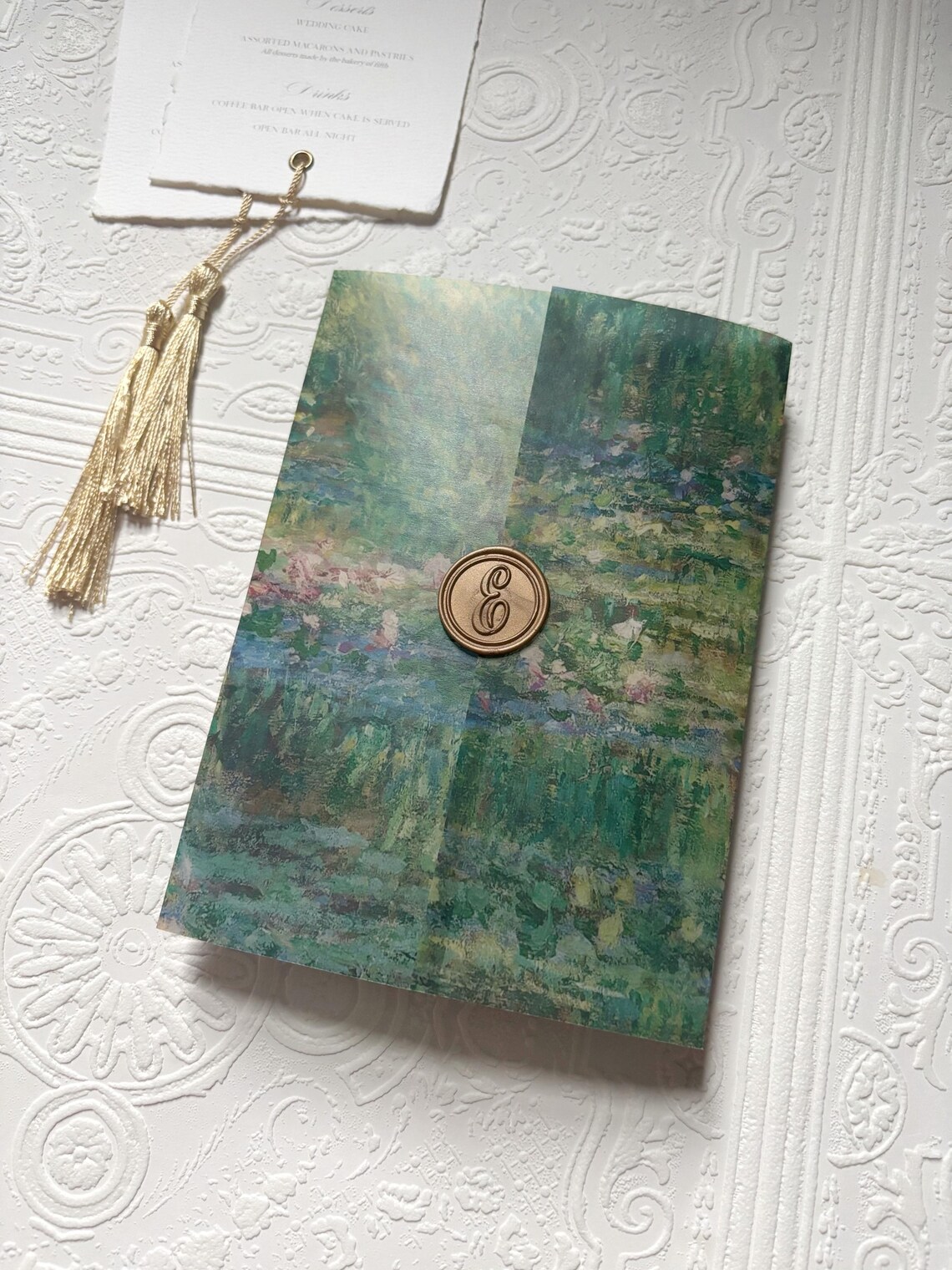 Monet | Floral Vellum Wraps for 5x7 Invitation and Matching Envelope ...