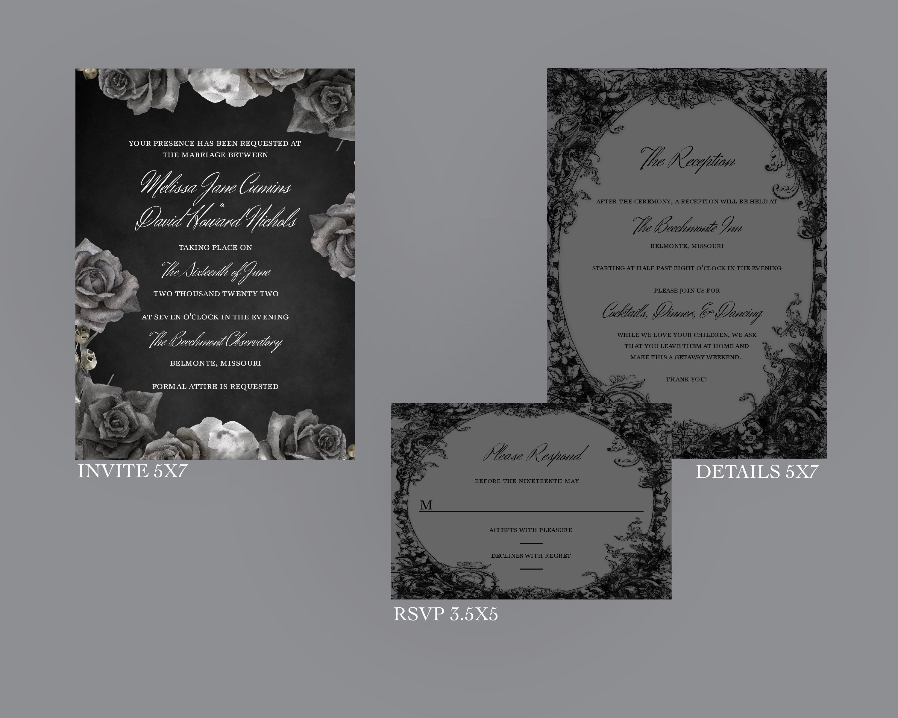 Emily: Halloween Corpse Bride Wedding Invitation Halloween - Etsy Sweden