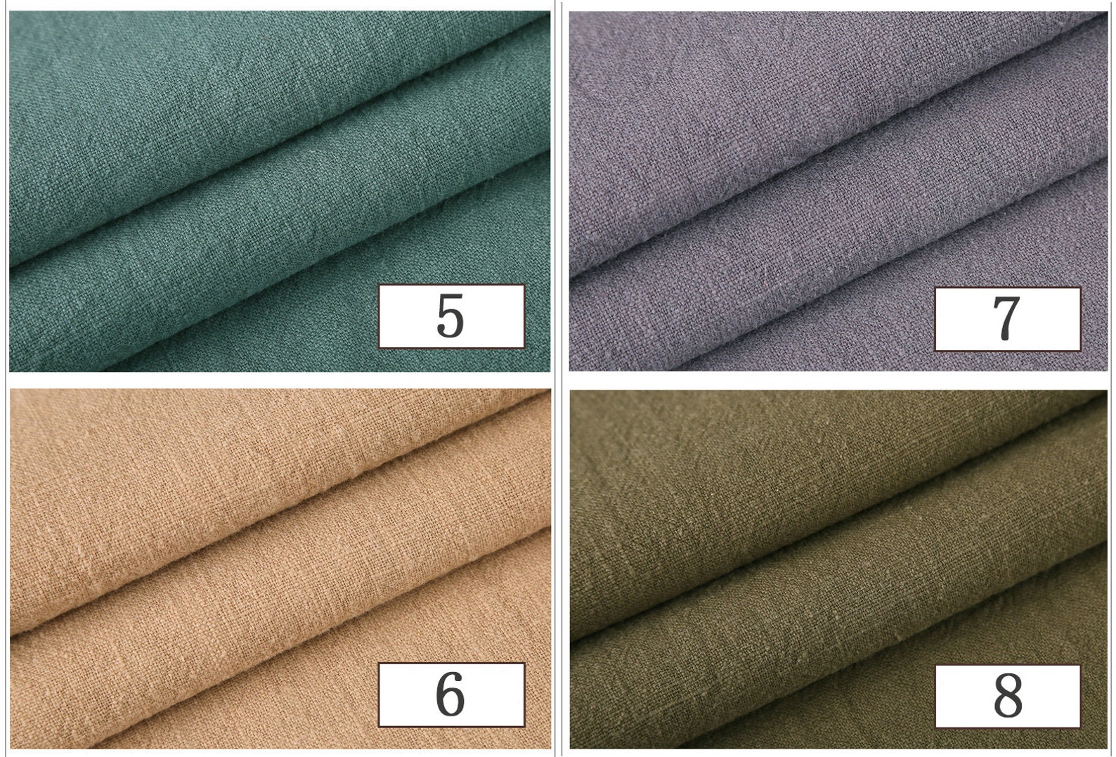 Washed Ramie Cotton Fabric Breathable Fabric Natural Sewing - Etsy